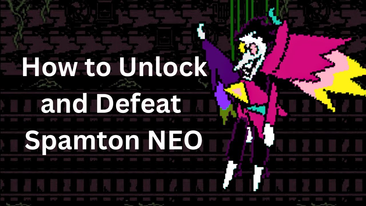 Deltarune How To Unlock And Defeat Spamton Neo Youtube