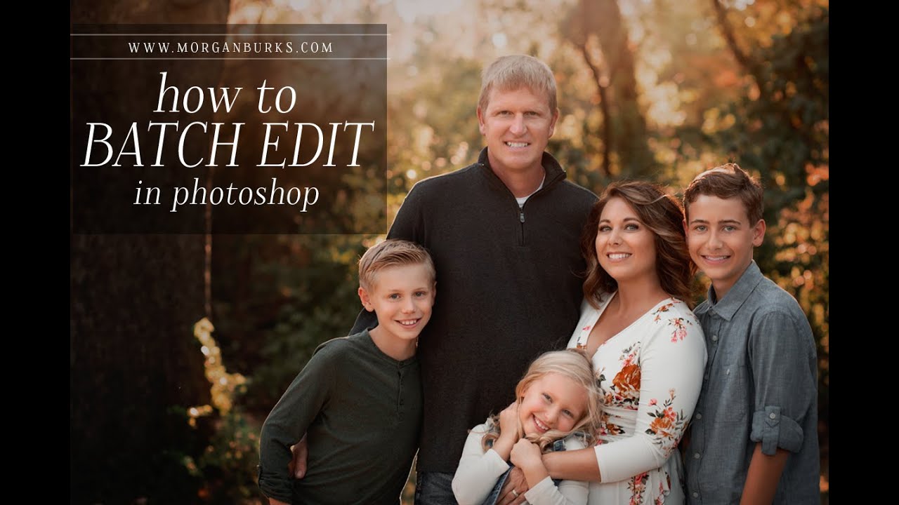 How To Batch Edit In Photoshop Youtube