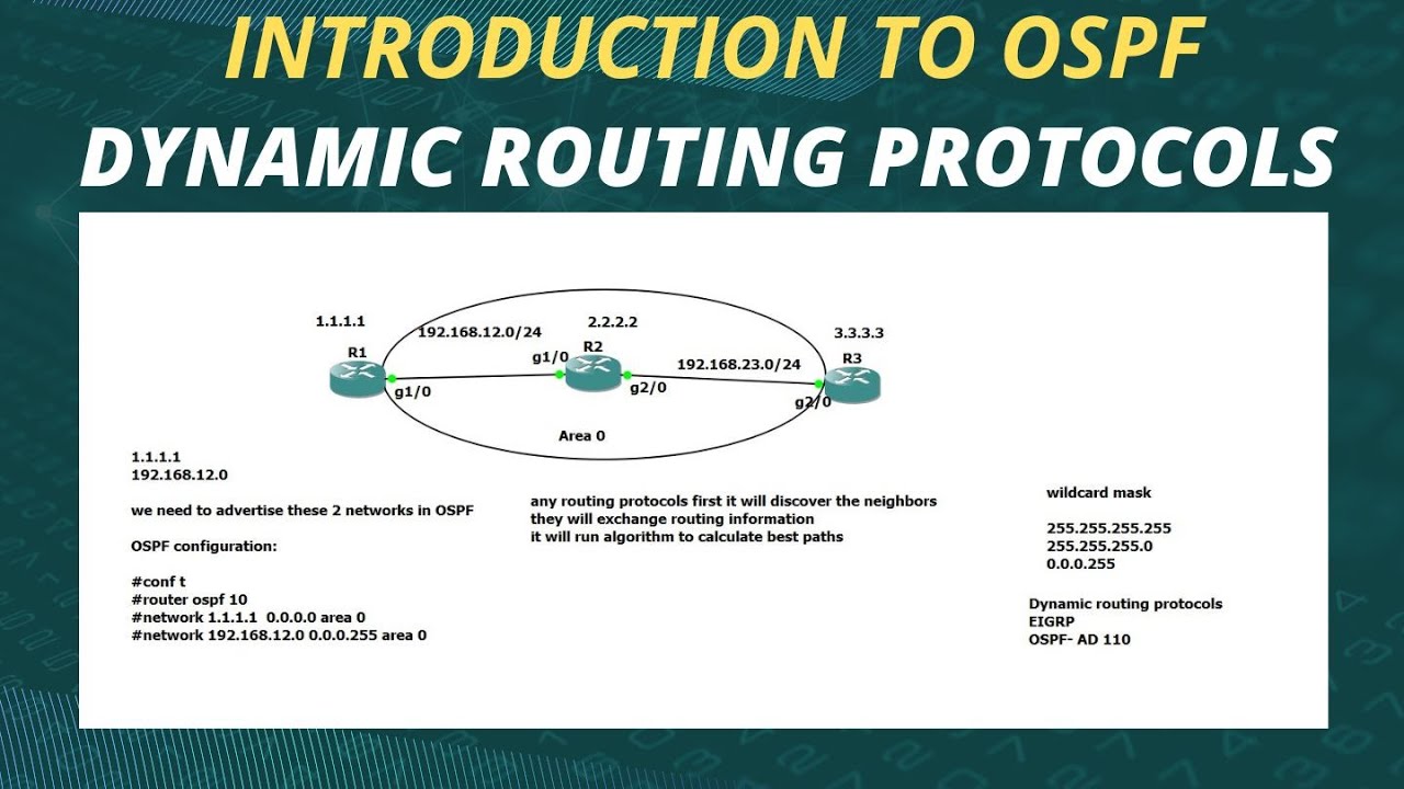 Dynamic Routing Protocols Introduction Ospf Ospf Basic Lab