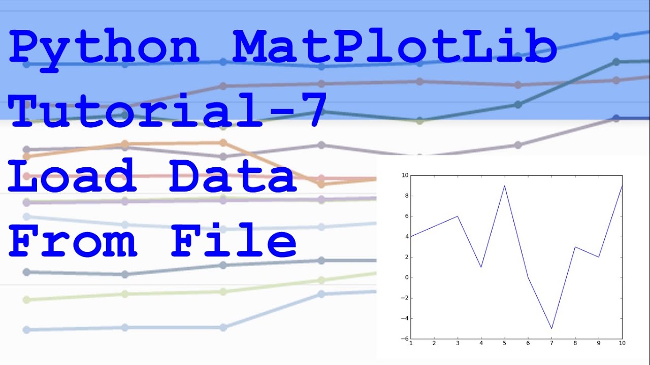 Python Matplotlib Data From File Tutorial 7 Youtube