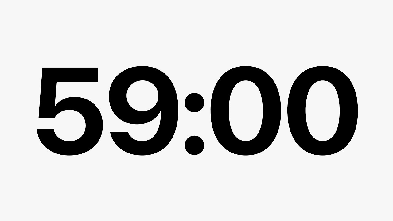59 Minute Timer Youtube