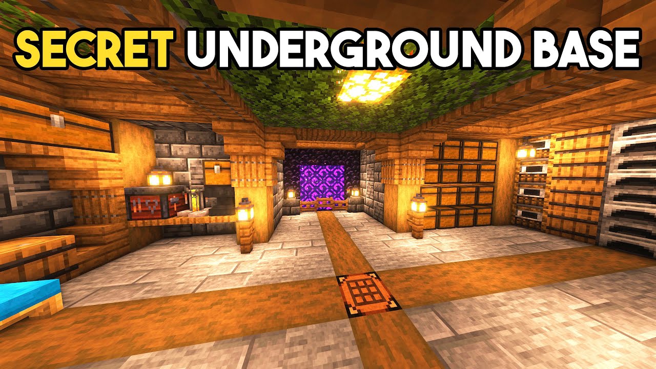 Minecraft Ultimate Secret Underground Survival Base Tutorial Youtube