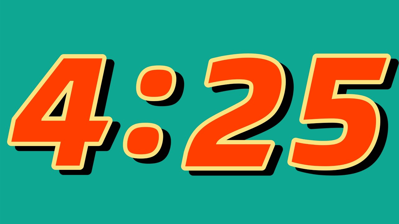 4 Minute And 25 Second Timer Youtube