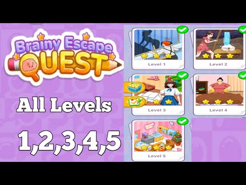 Brainy Escape Quest All Levels 1 5 Solutions Brainy Escape Quest