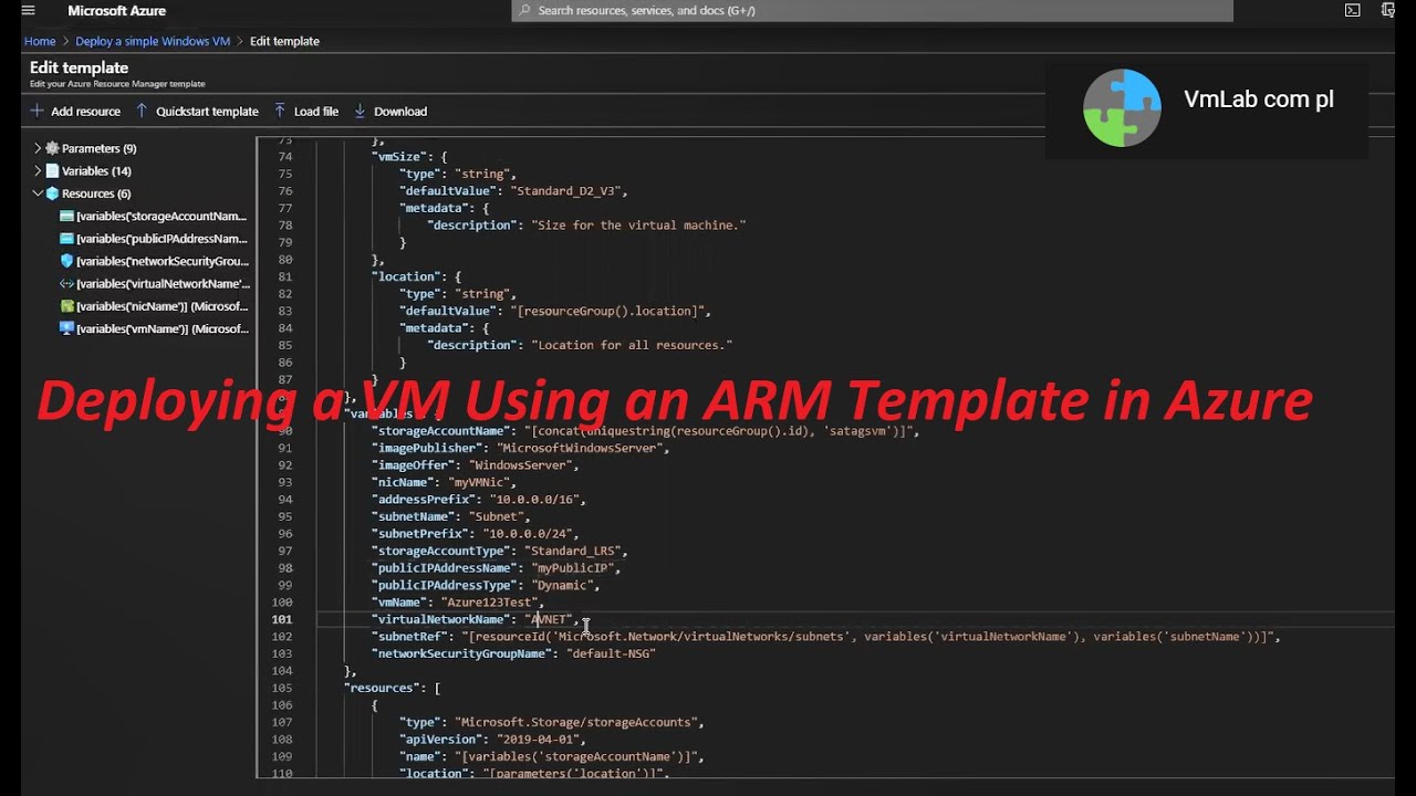 Azure Cli Arm Template