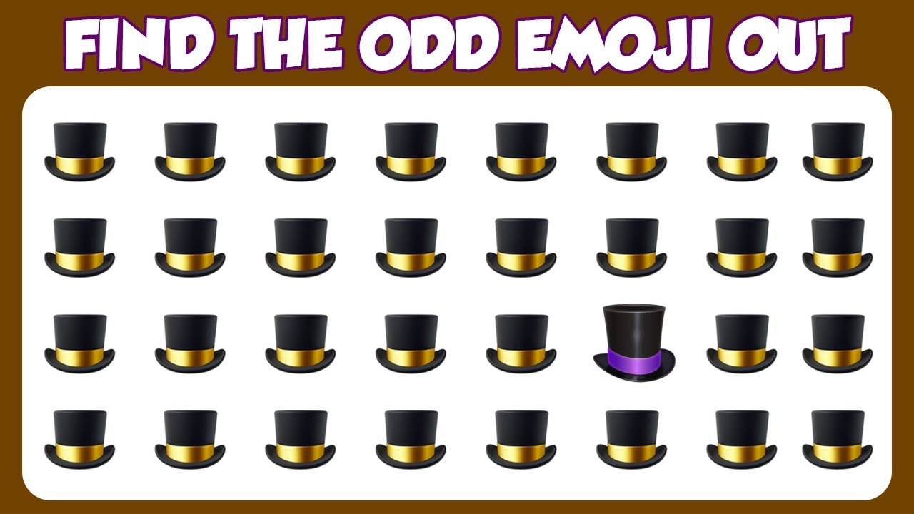 How Good Are Your Eyes 3 Find The Odd Emoji Out Emoji Puzzle Quiz