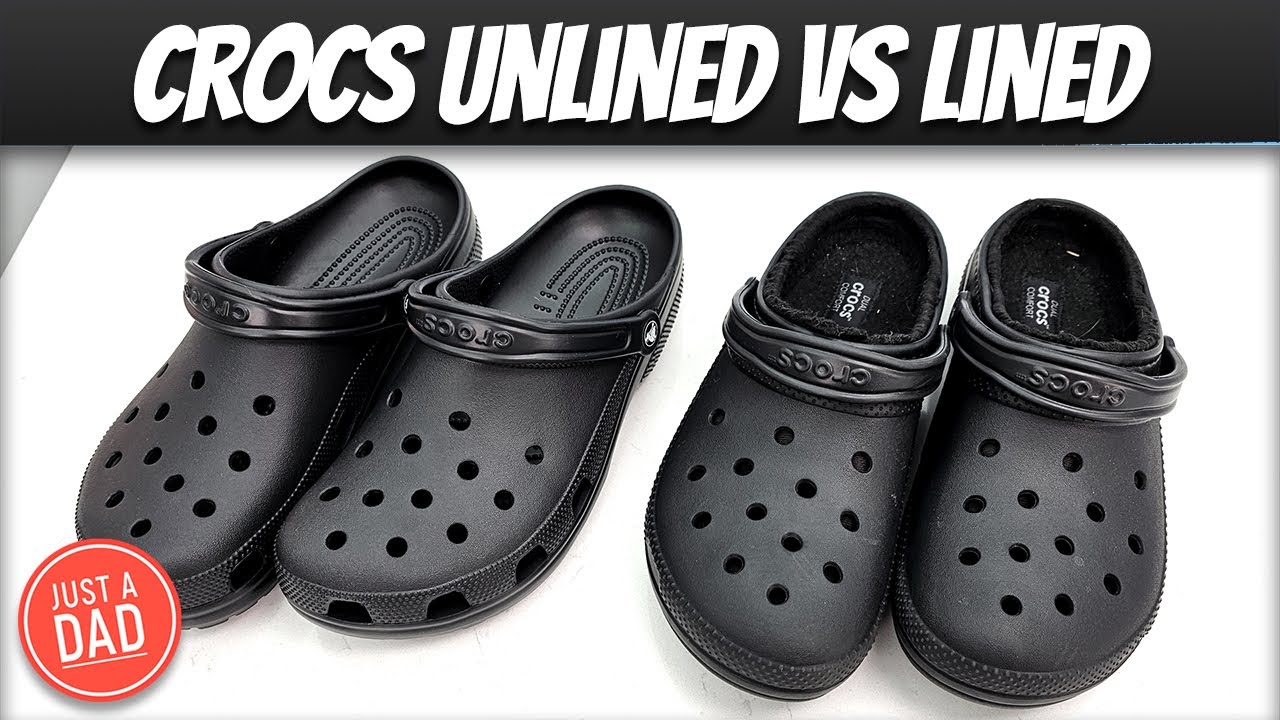 Crocs Unlined Vs Lined Comparison Youtube