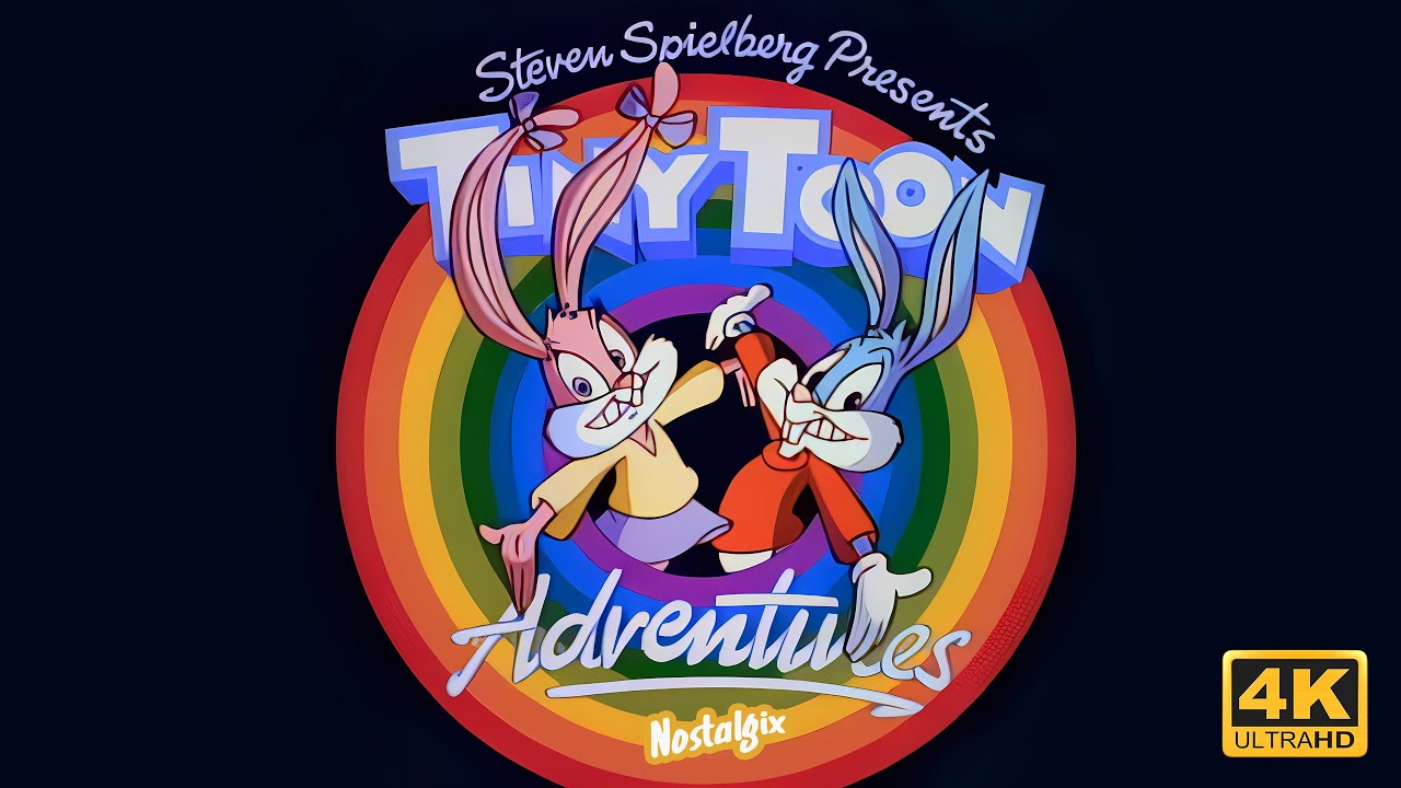 Tiny Toon Adventures 1990 Opening Theme Song Intro 4k Youtube