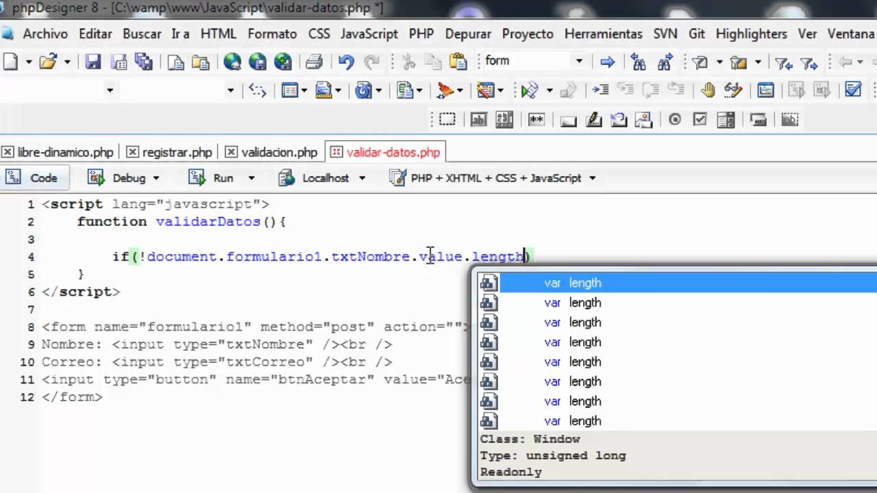 Formulario Con Html Css Y Javascript Consejos