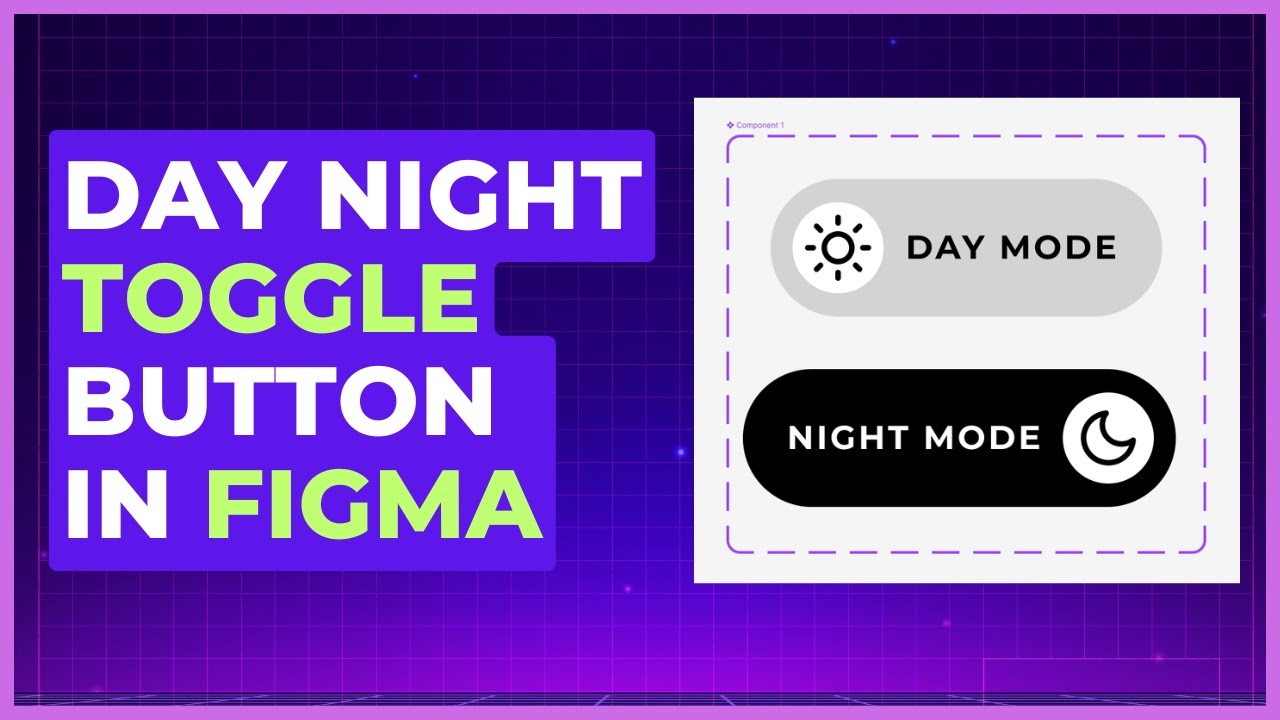 Day Night Toggle Button In Figma 2 Minutes Tutorial Youtube