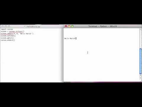 Python Curses Tutorial 3 Moving Strings Youtube
