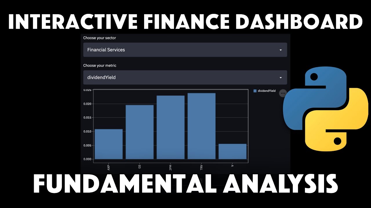 Build An Interactive Finance Dashboard With Python Streamlit To