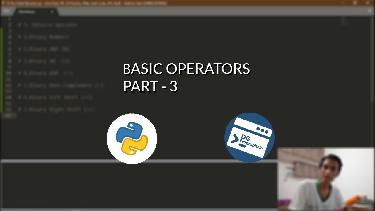 06 Basic Operators Part 3 Python For Beginners Youtube