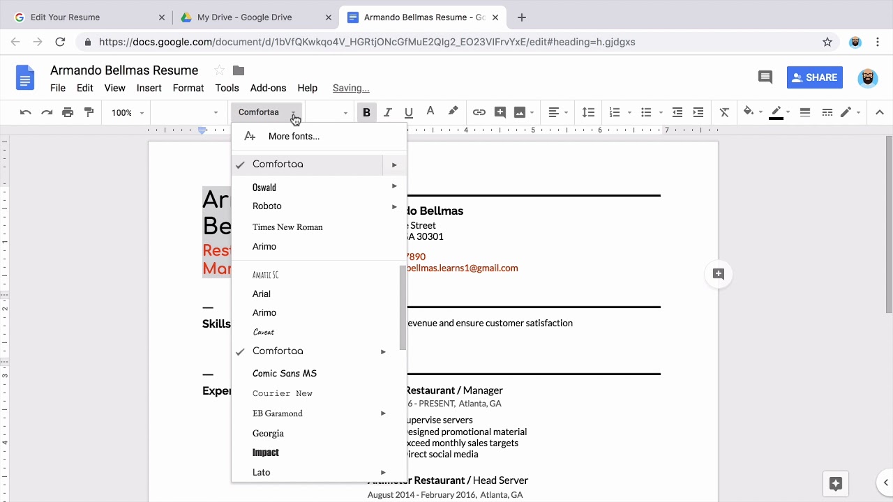 Format Document Template Youtube
