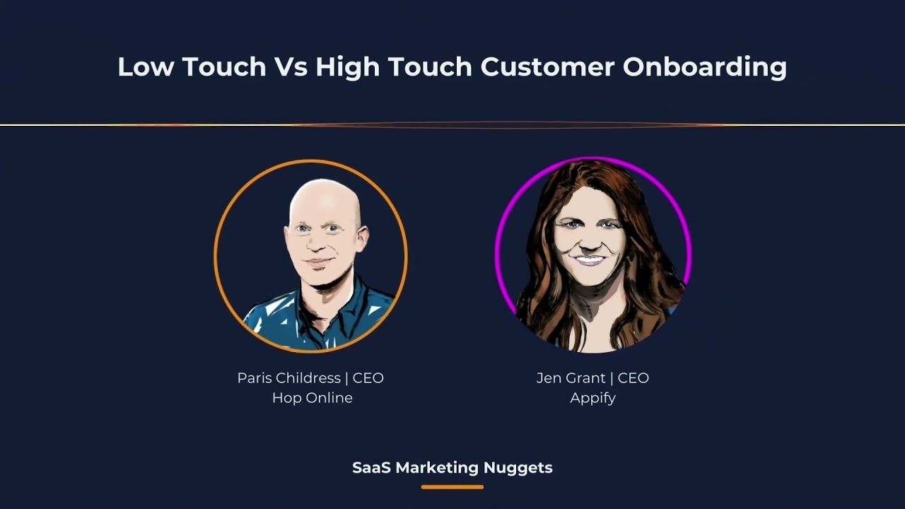 Low Touch Vs High Touch Customer Onboarding Youtube
