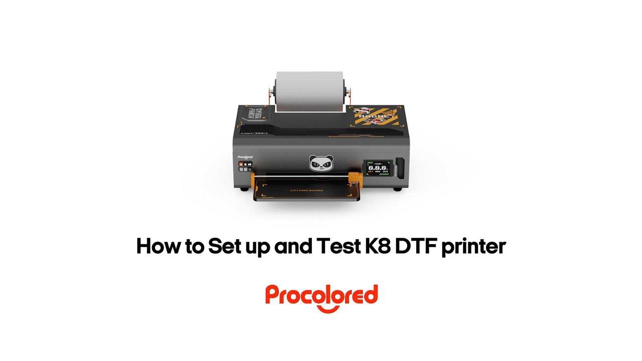 How To Set Up And Test K8 Dtf Printer Youtube