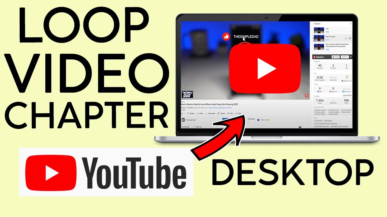 How To Loop Video Chapter On Web Desktop 2022 Youtube