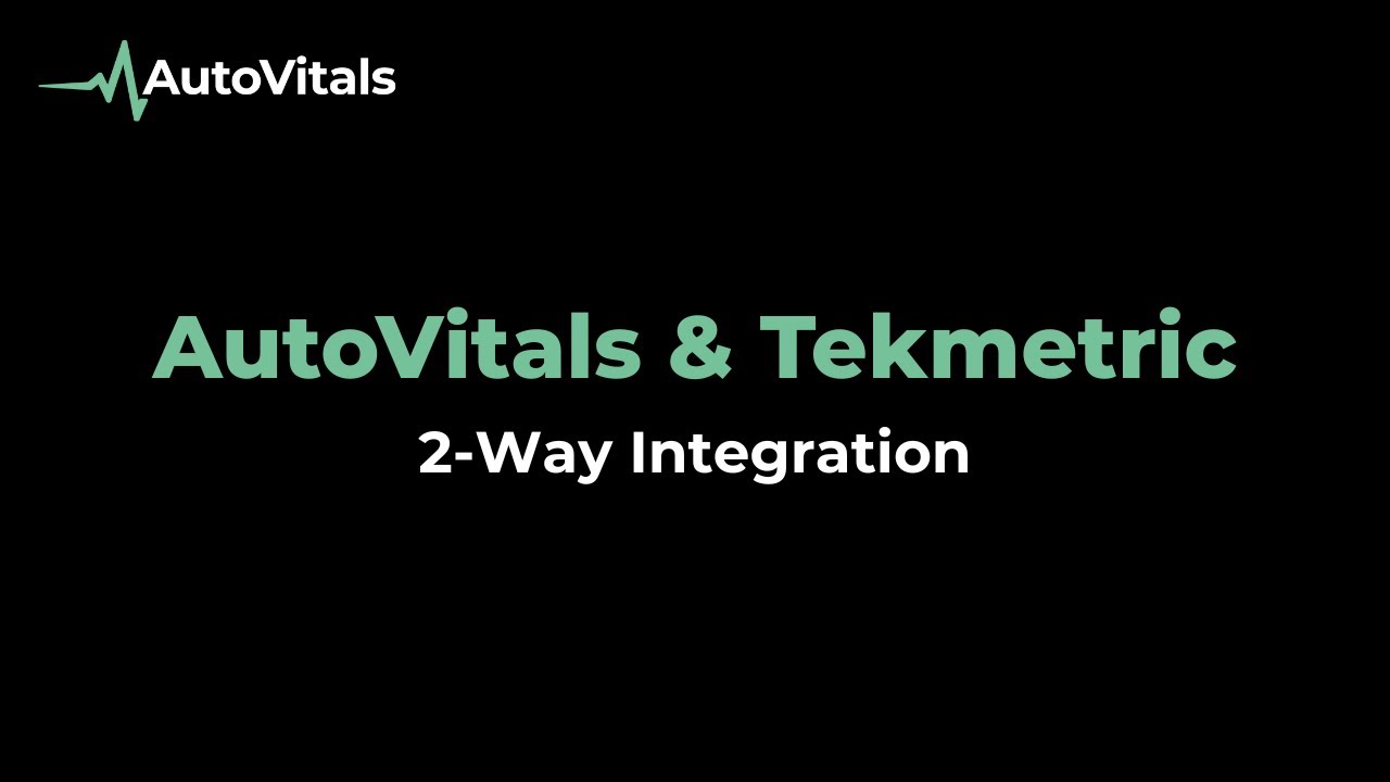 Autovitals Tekmetric 2 Way Integration Youtube