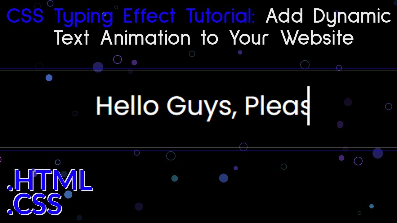 Css Typing Effect Tutorial Add Dynamic Text Animation To Your Website