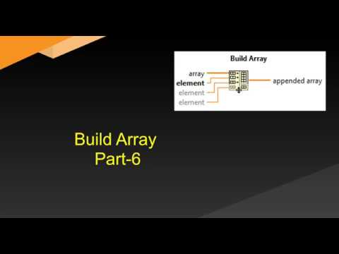 Build Array Labview Tamil Youtube