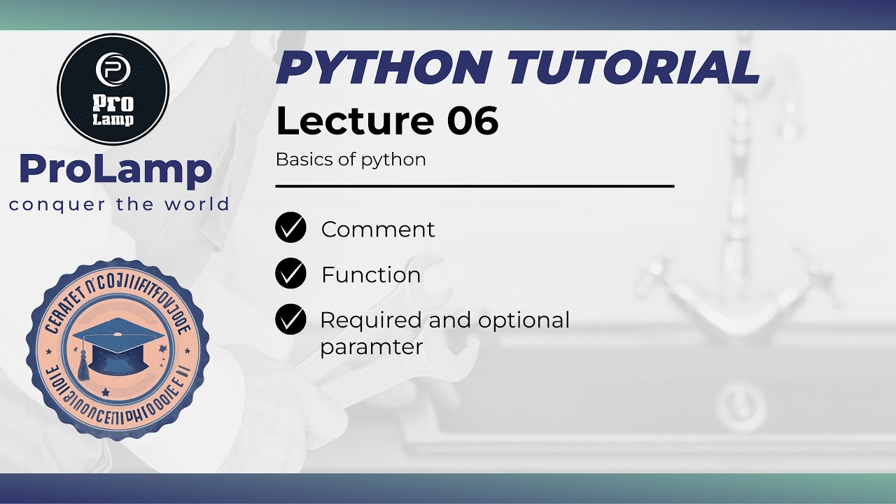 Python For Beginners Enhance Your Knowledge With Lecture 06 Tutorial