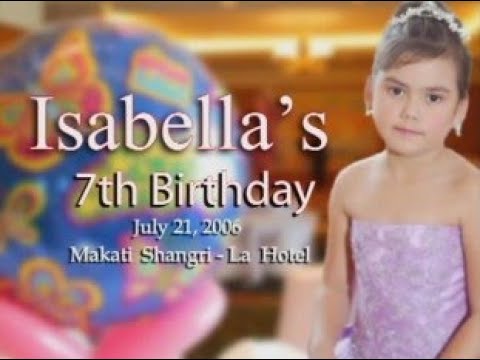 Isabella S 7th Birthday 2006 Youtube