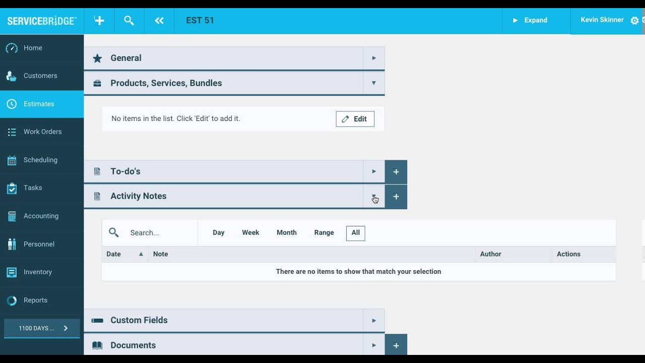 Servicebridge Estimates Workflow Youtube