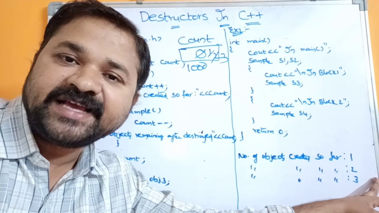 Destructors In C Programming Youtube