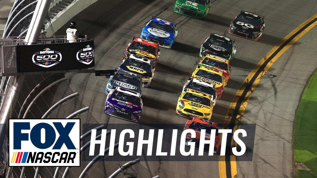 2021 Daytona 500 Nascar On Fox Highlights Youtube
