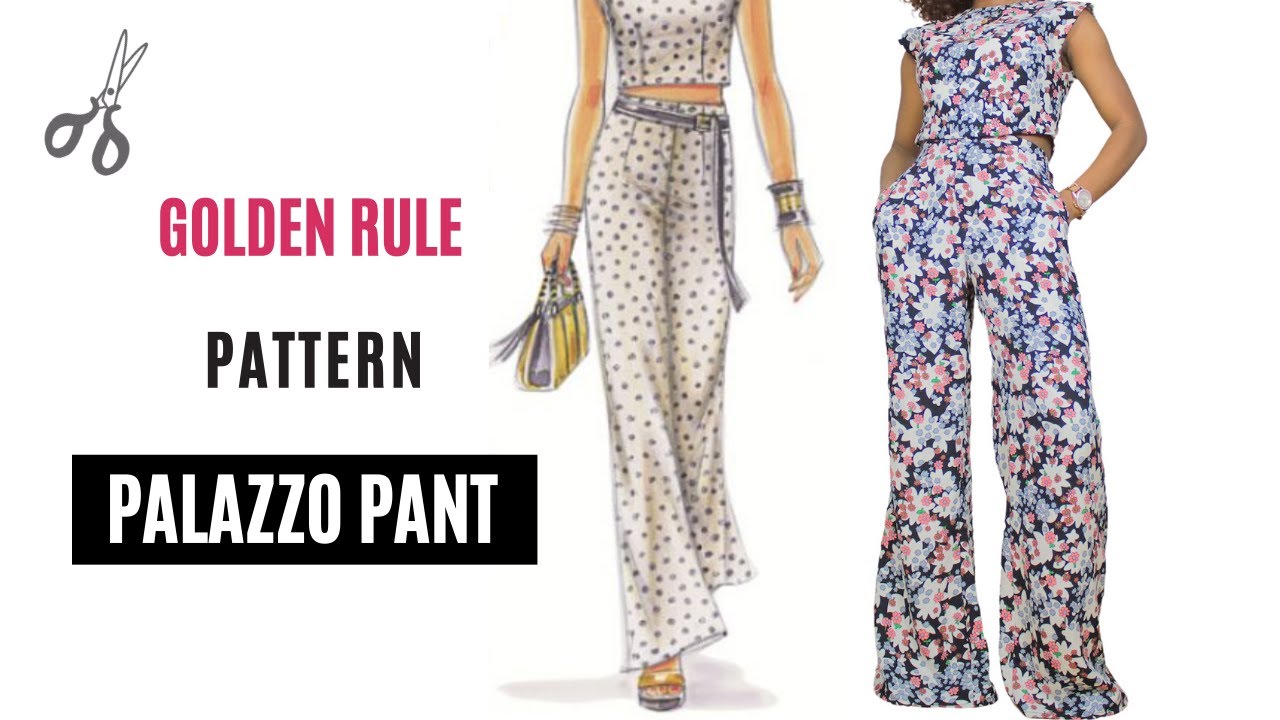 Palazzo Pant Tutorial The Golden Rule Pattern Lutterloh Pattern