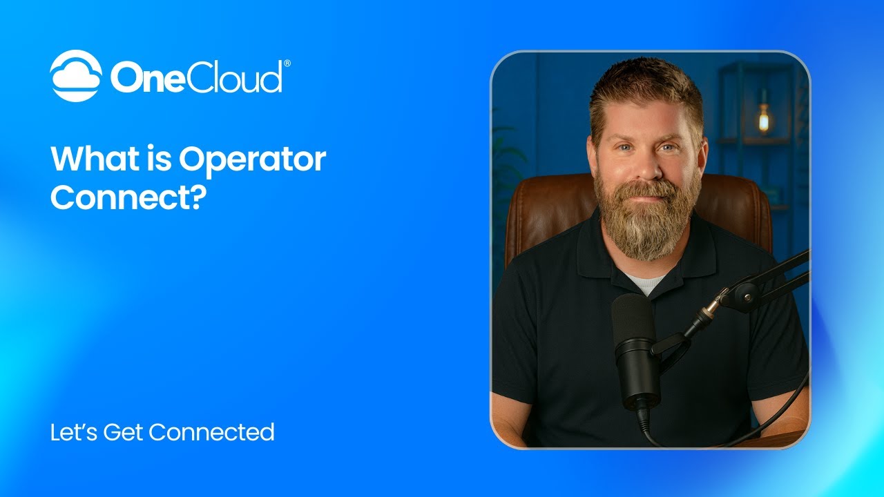 Onecloud What Is Operator Connect Youtube