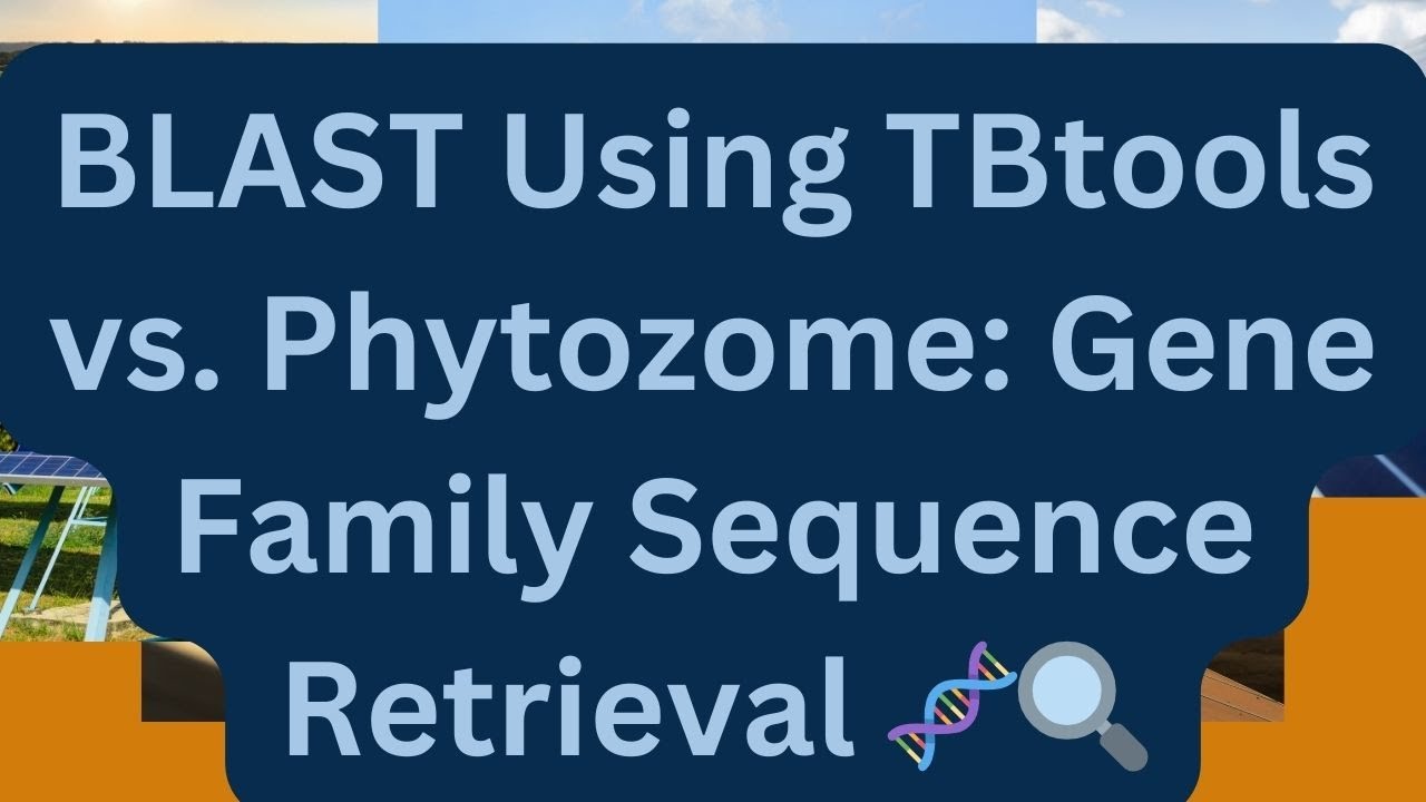 Blast Using Tbtools Vs Phytozome Gene Family Sequence Retrieval рџ рџ ќ