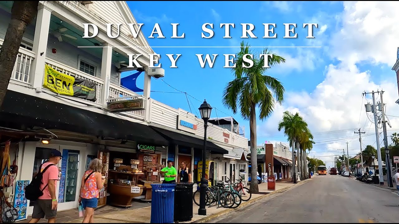 4k Duval Street Key West Fl 4k Relaxing Tropical Scenic Walking