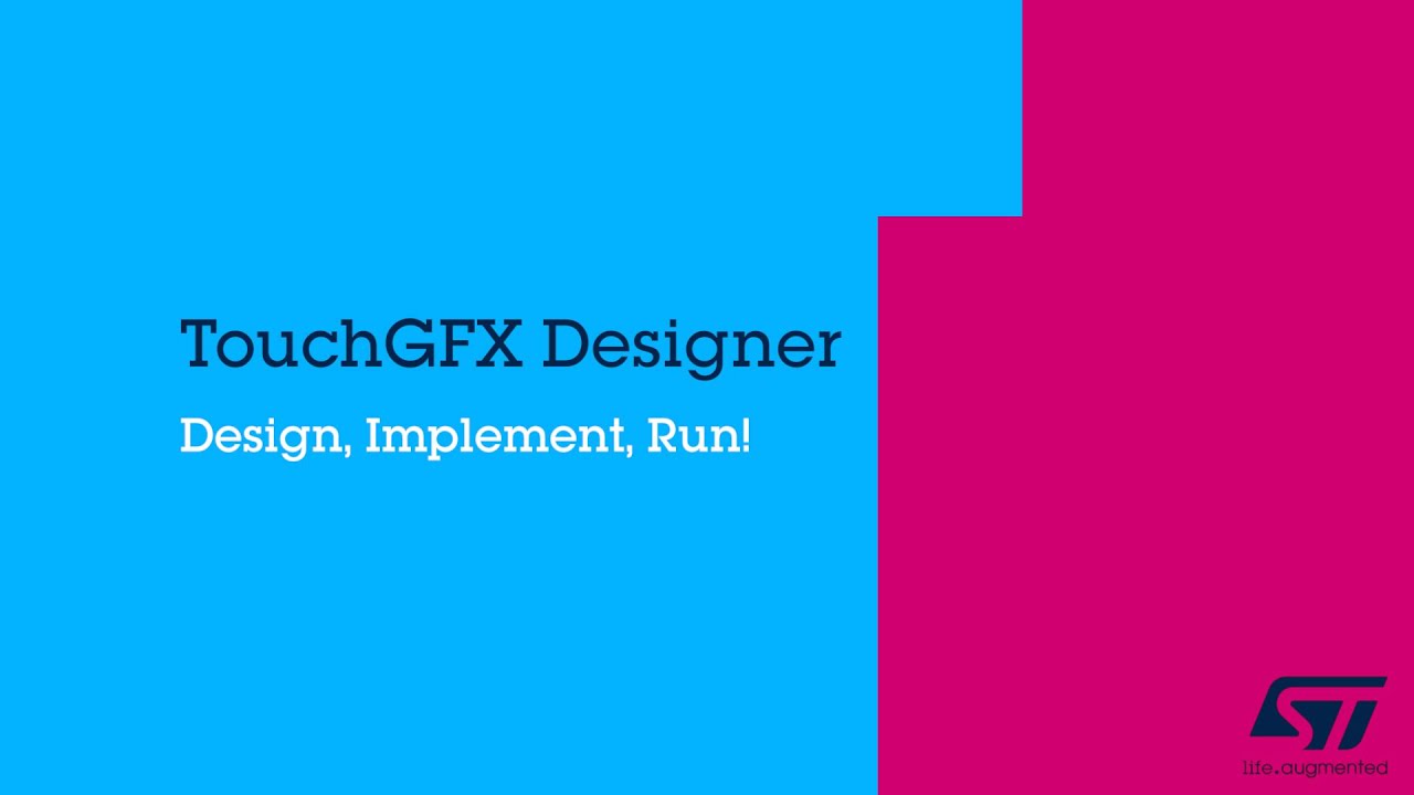 Touchgfx Designer Design Implement Run Youtube
