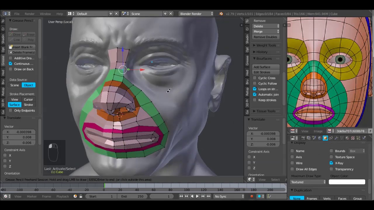 Retopologizing Blender