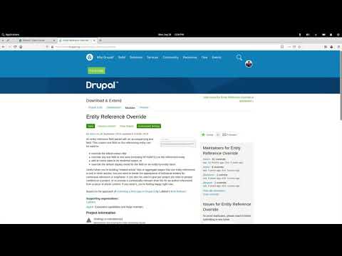 Drupal 8 Entity Reference Override Tutorial Youtube