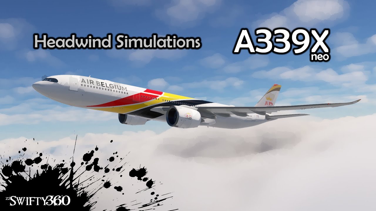 Headwind Simulations A339x Air Belgium Departing Mallorca Youtube