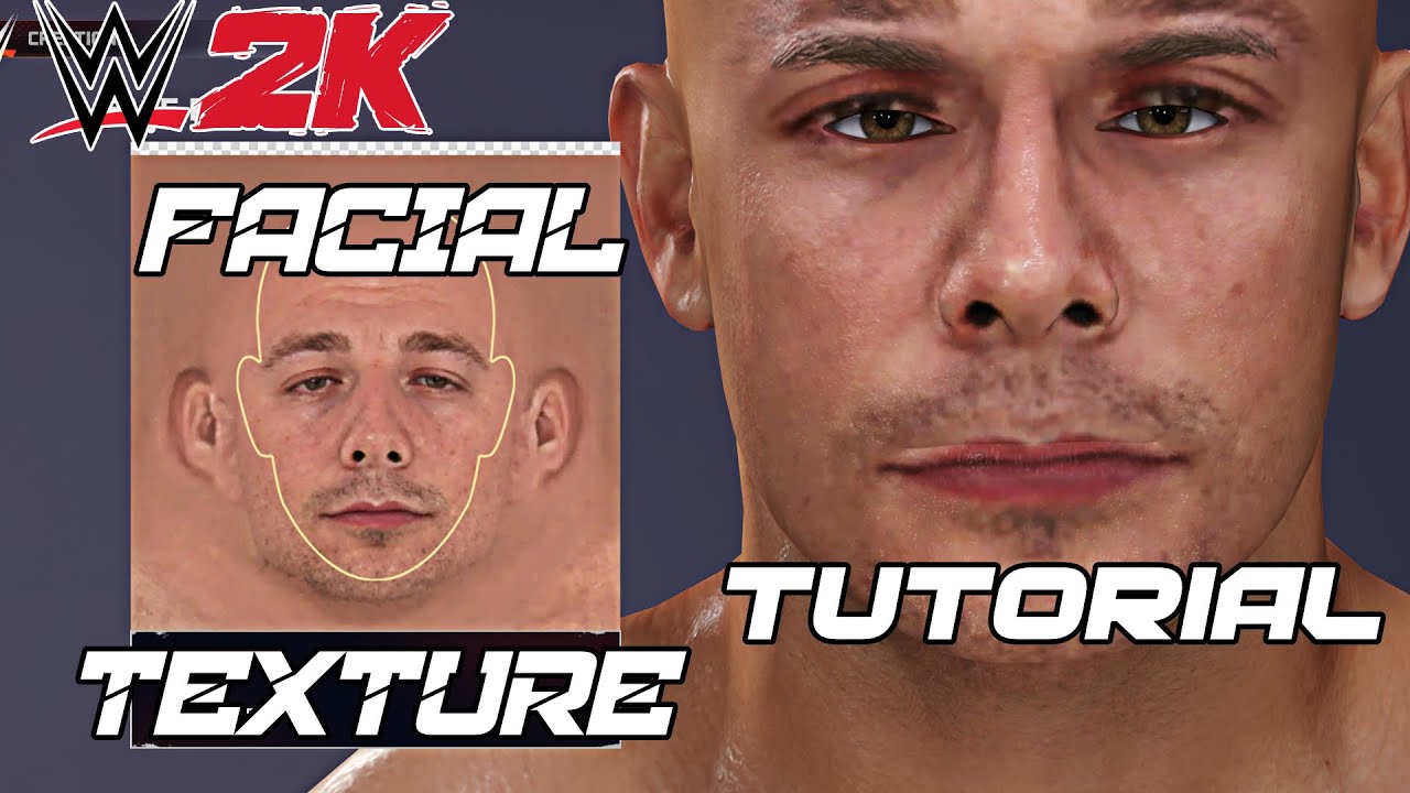 Wwe 2k Facial Texture Tutorial Youtube