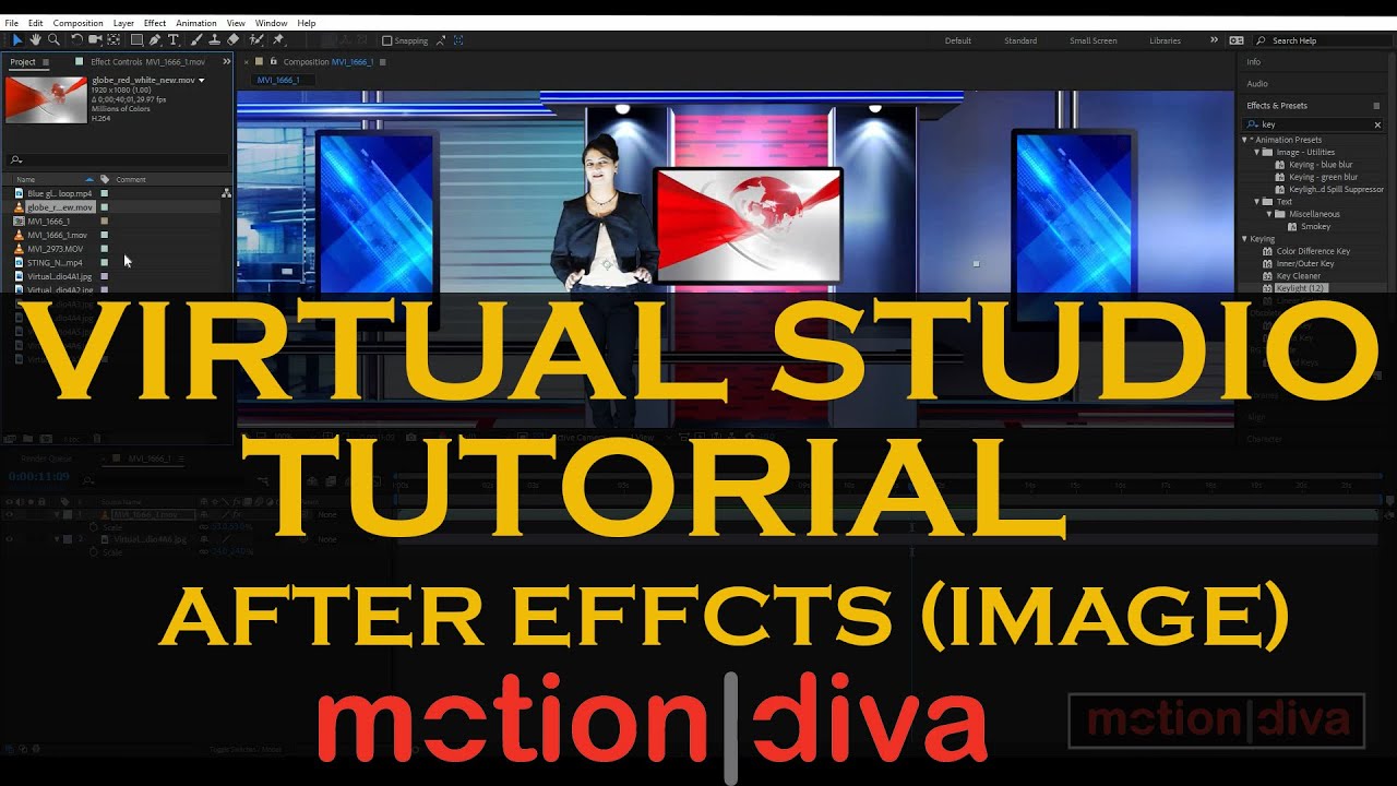 Virtual Set Tutorial After Effects Image Single Layered Youtube