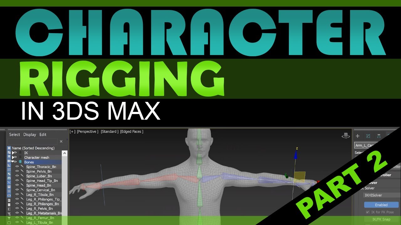 Character Rigging In 3ds Max Tutorial 2 Youtube