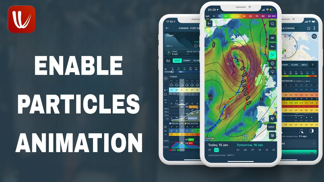 How To Enable Particles Animation On Windy App Youtube