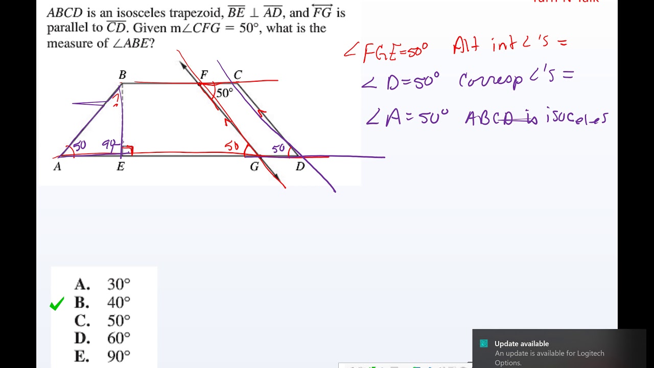 Act Prep Unit 6 Subtest Plane Geometry Youtube