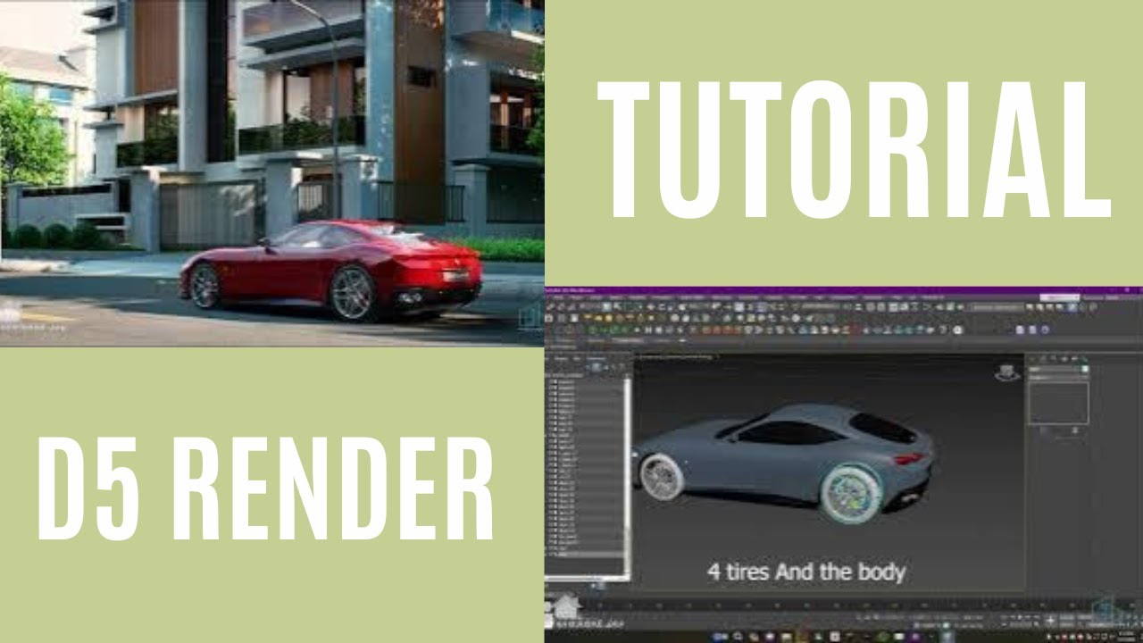 D5 Render Realistic Car Animation Full Tutorial Sketchup 3ds Max