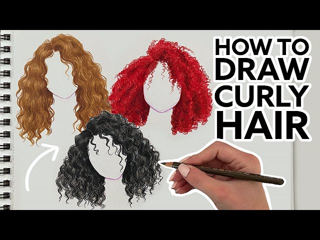 How To Draw Curly Hair Really Easy Drawing Tutorial