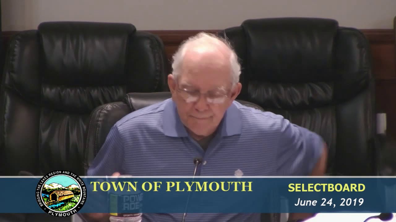 Plymouth Selectboard 6 24 19 Youtube