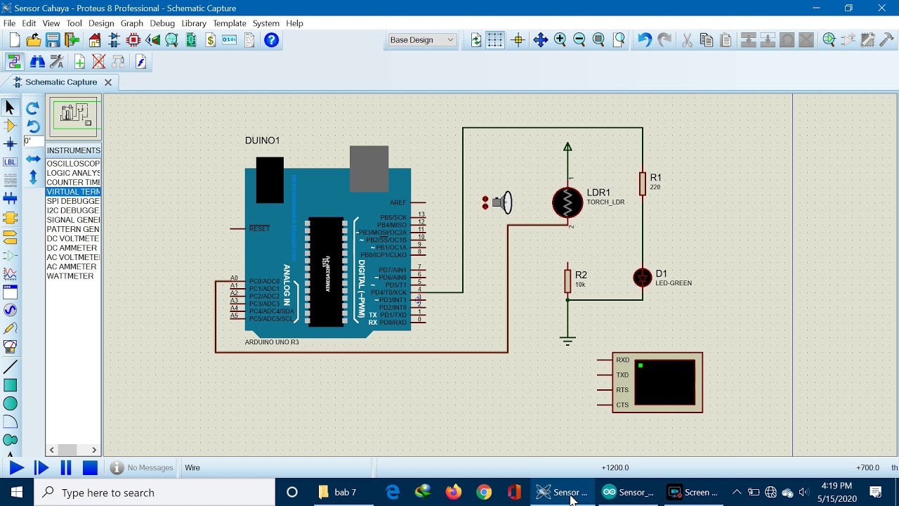Tutorial Membuat Rangkaian Sensor Cahaya Pada Proteus 8 Menggunakan ... Tutorial Membuat Rangkaian Sensor Cahaya Pada Proteus 8 Menggunakan ...