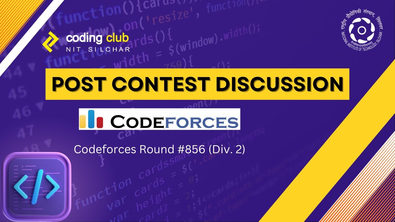Codeforces Round 856 Div 2 Discussion A B C Youtube