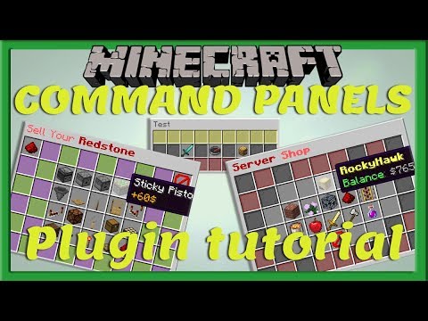 Menu S In Minecraft Command Panel Plugin Tutorial Nederlands