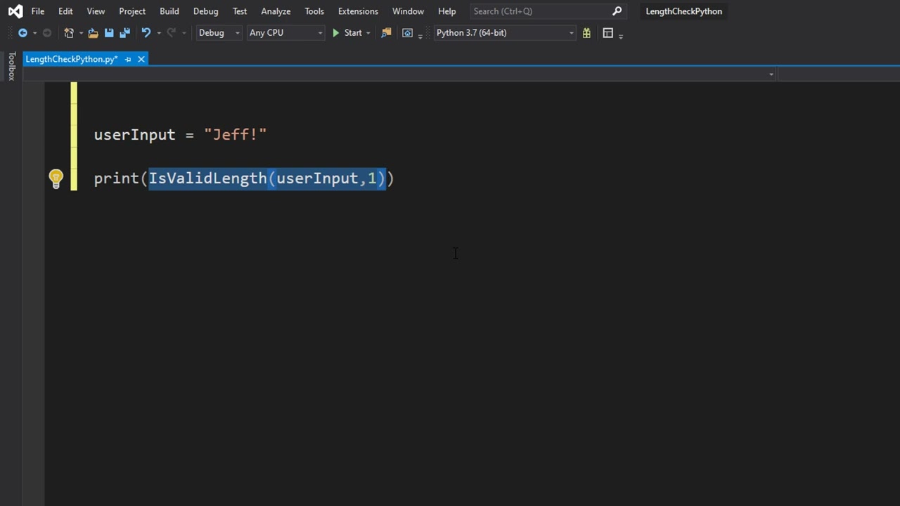 Python Validation Length Check Tutorial Part 1 Youtube