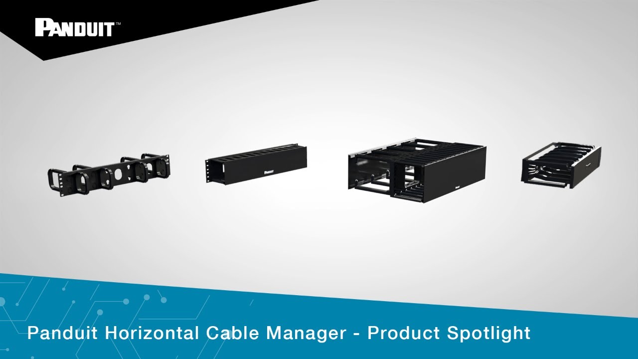 Panduit Horizontal Cable Manager Product Spotlight Youtube